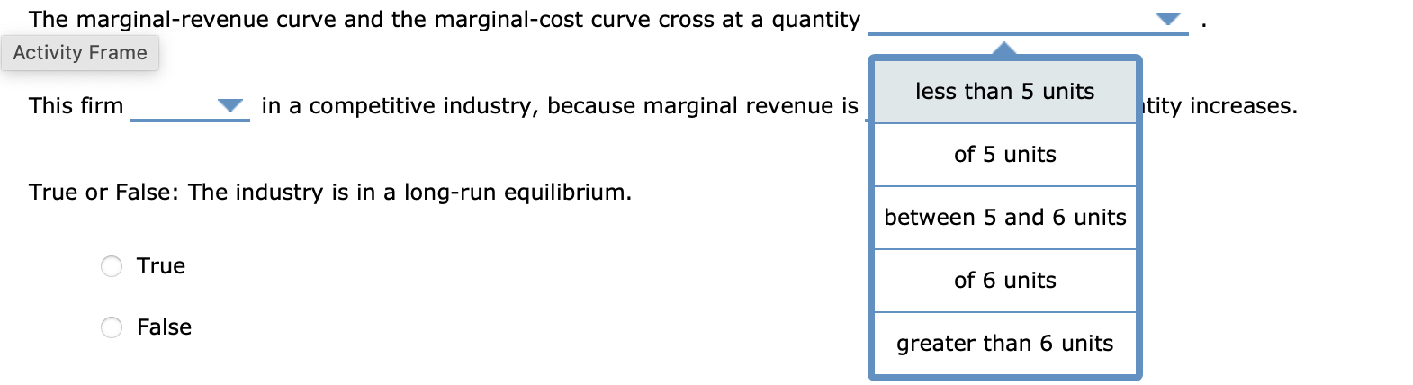 Solved Consider total cost and total revenue, given in the | Chegg.com