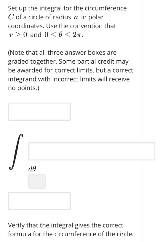 Solved Set up the integral for the circumference C of a | Chegg.com