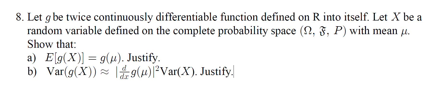 Solved 8. Let gbe twice continuously differentiable function | Chegg.com