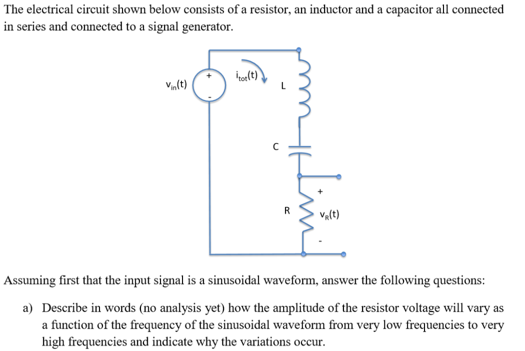The electrical circuit shown below consists of a | Chegg.com