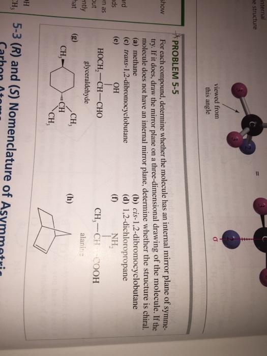 Solved For each compound, determine whether the molecule has | Chegg.com