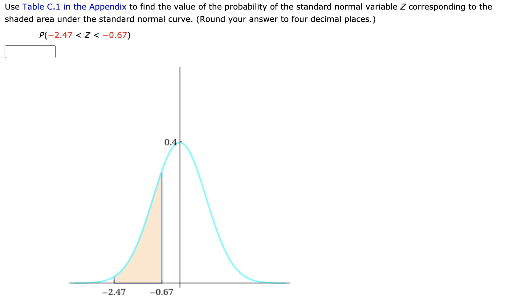 Solved Use Table C.1 in the Appendix to find the value of | Chegg.com
