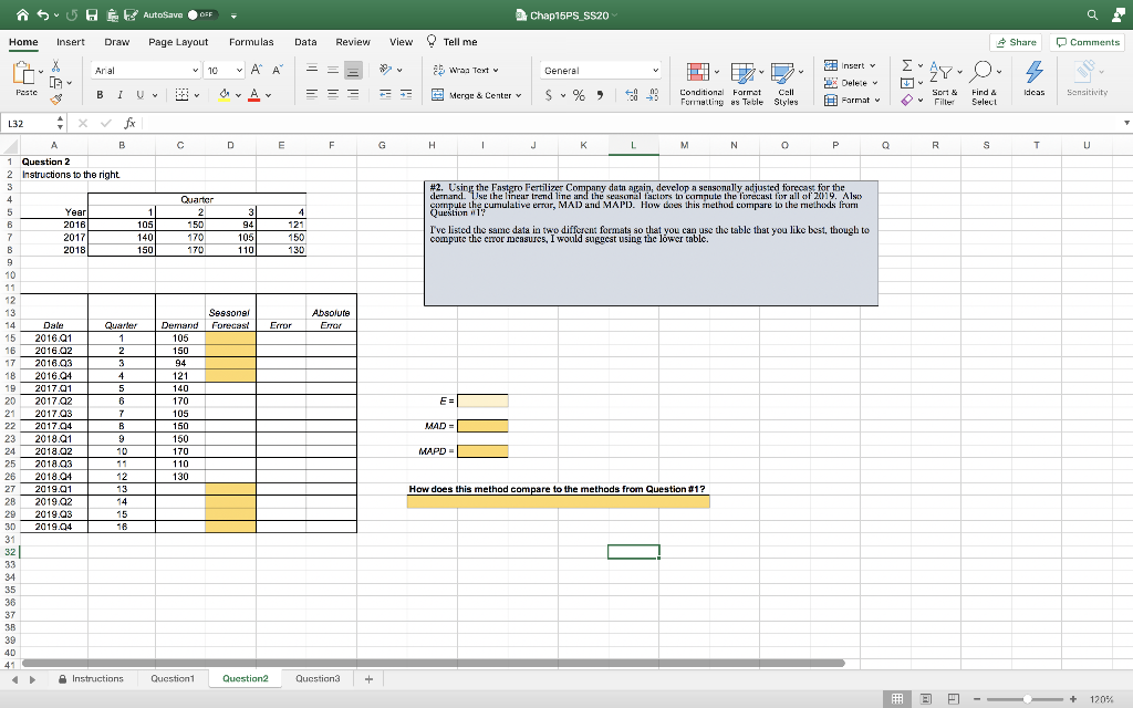 #2. Using the Fastgro Fertilizer Company data again, | Chegg.com