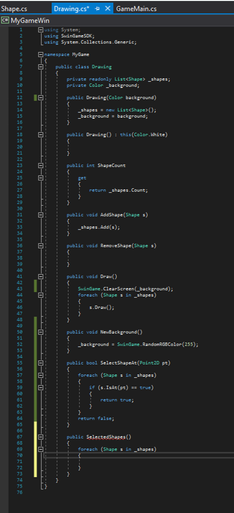 Solved C# in visual studio Hello I'm just not sure how | Chegg.com