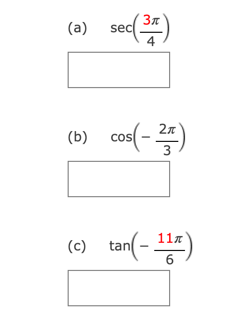 Solved Find the exact value of the trigonometric function at | Chegg.com