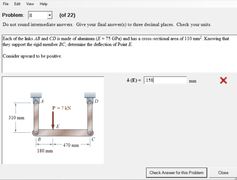 Solved File Edit View Help Problem: 8 (of 22) Do not round | Chegg.com