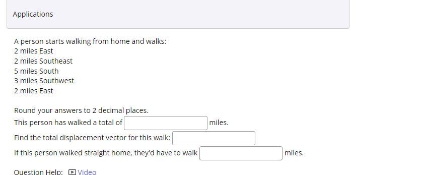 Solved Applications A person starts walking from home and | Chegg.com