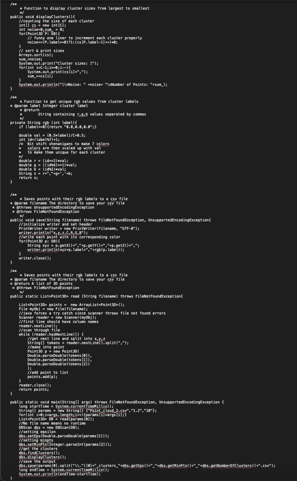 Solved To improve the efficiency of the DBSCAN algorithm, we | Chegg.com