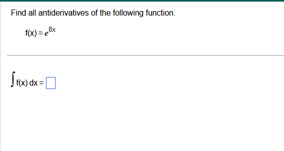 Solved Find All Antiderivatives Of The Following Function