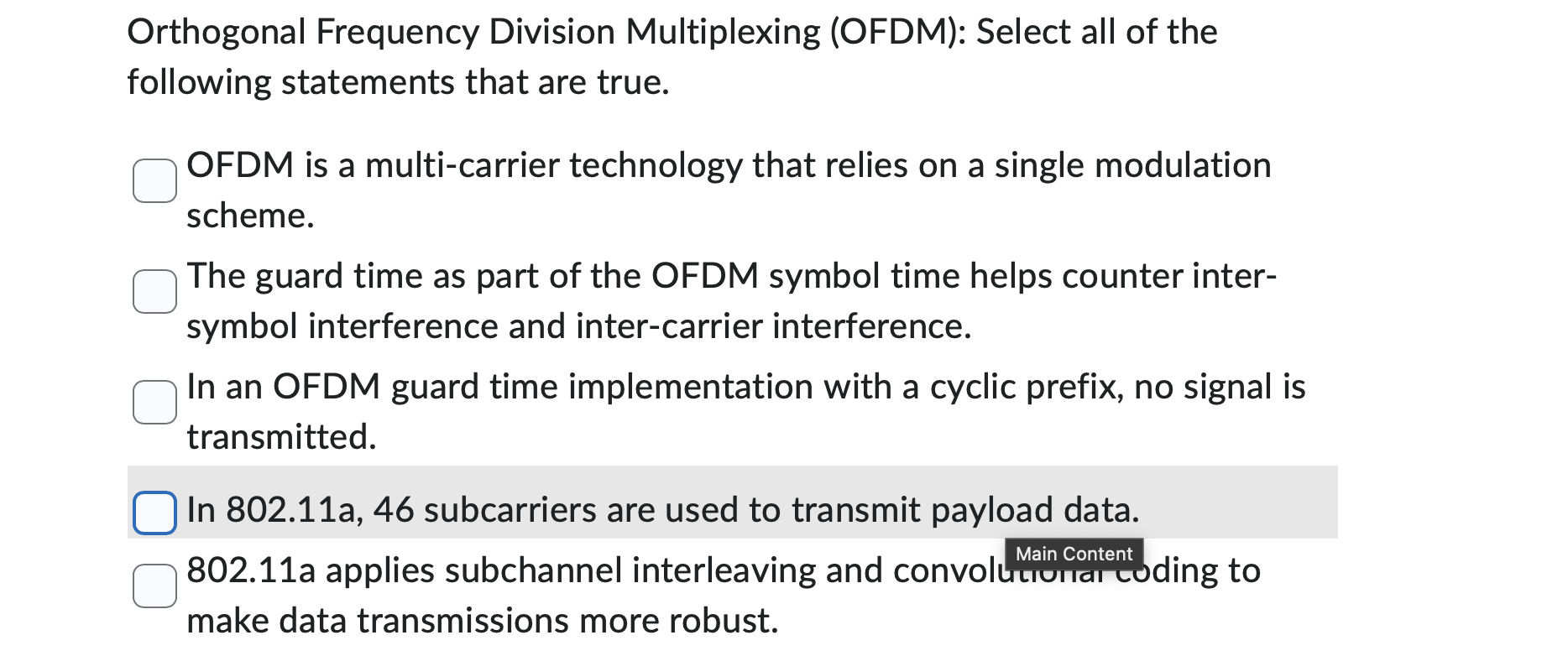 Solved Orthogonal Frequency Division Multiplexing (OFDM): | Chegg.com