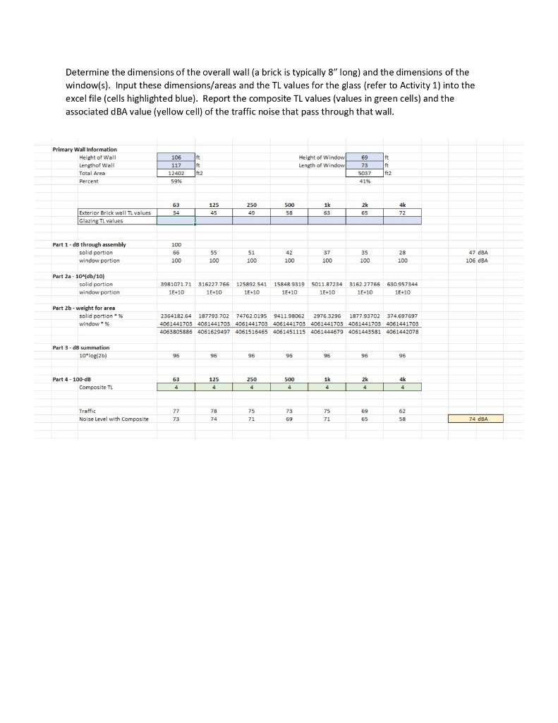 Solved Determine the dimensions of the overall wall (a brick | Chegg.com