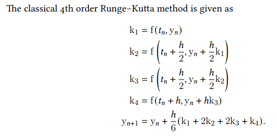 Solved The classical 4th order Runge-Kutta method is given | Chegg.com