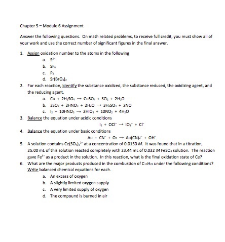 Solved Chapter 5-Module 6 Assign ment Answer the following | Chegg.com