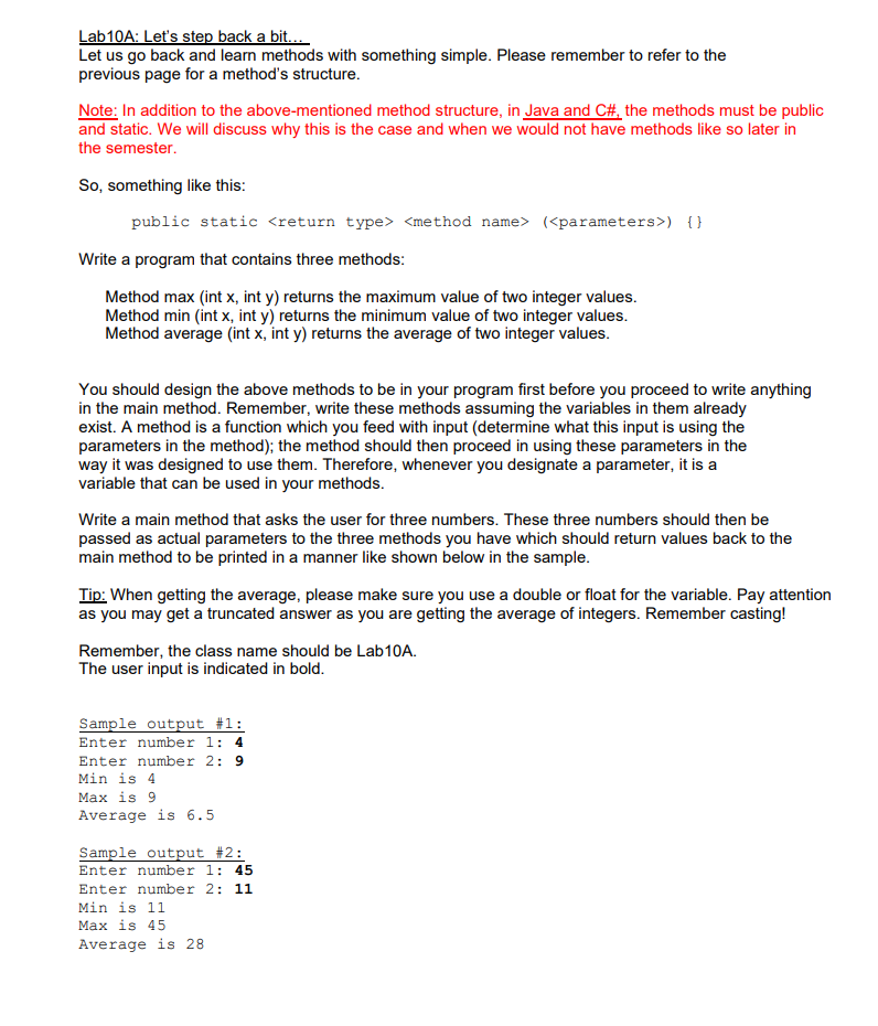 Solved Lab10A: Let's step back a bit... Let us go back and | Chegg.com