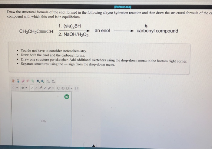 Solved Draw the structural formula of the enol formed in the | Chegg.com