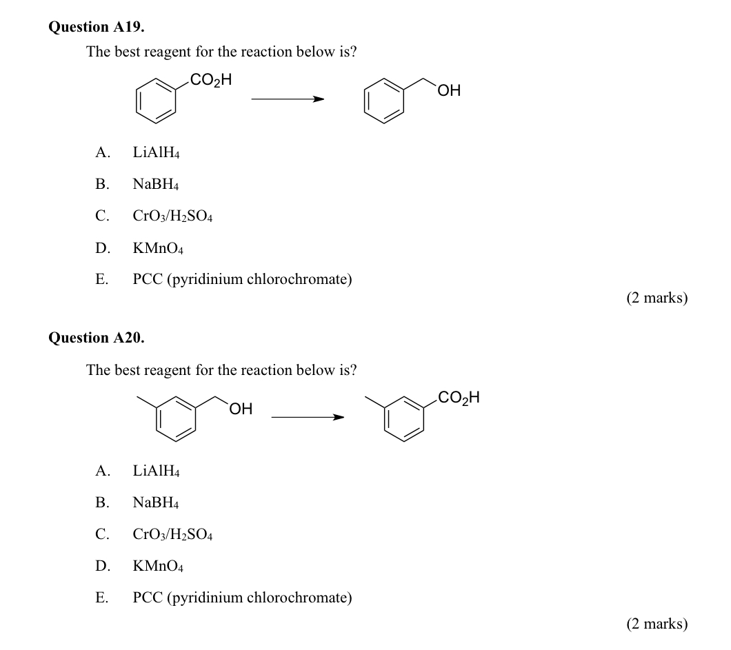 Solved The best reagent for the reaction below | Chegg.com