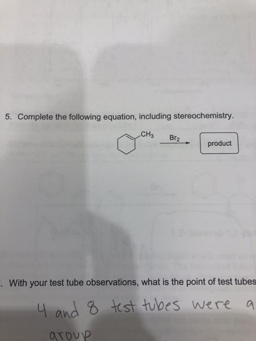 Solved 5. Complete the following equation, including | Chegg.com