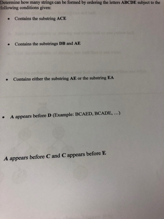 Solved Determine How Many Strings Can Be Formed By Ordering Chegg