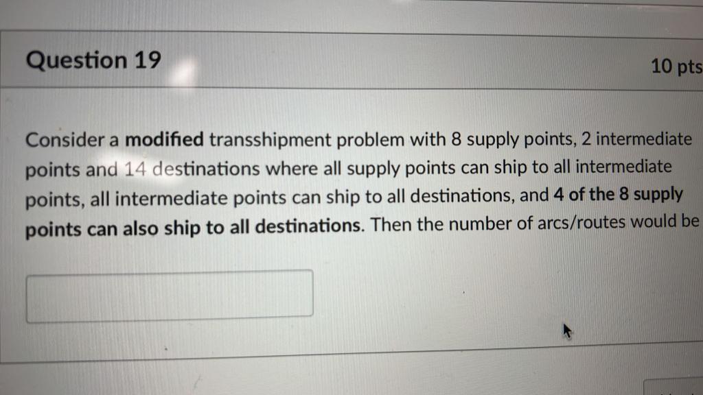 Solved Consider a modified transshipment problem with 8 | Chegg.com