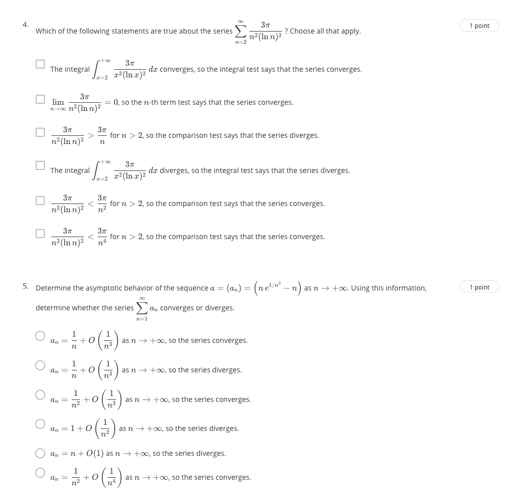 Solved 2. Consider the sequence b = (3n– n). Which of the | Chegg.com