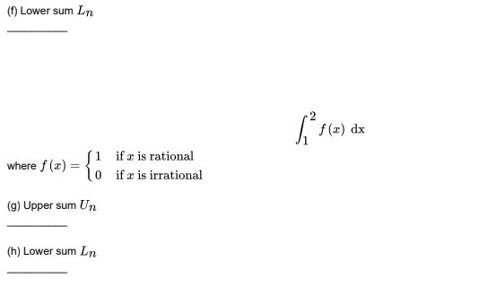 Solved Question 3: (5 points) Calculate the upper sums Un | Chegg.com