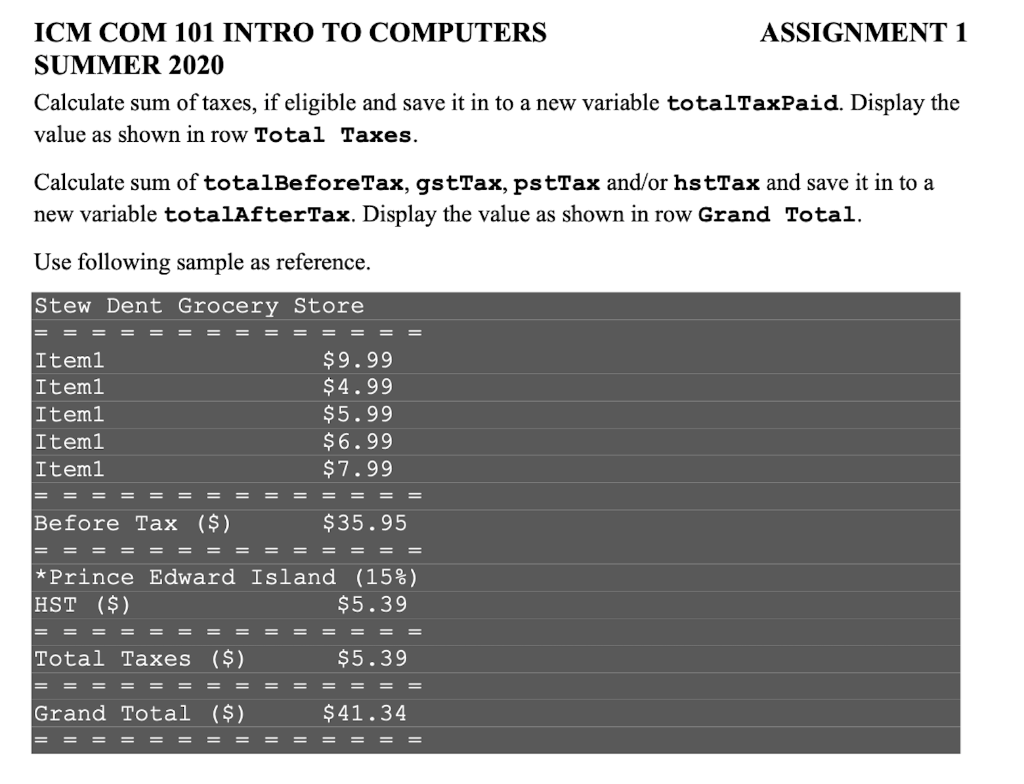 Solved ICM COM 101 INTRO TO COMPUTERS ASSIGNMENT 1 SUMMER | Chegg.com