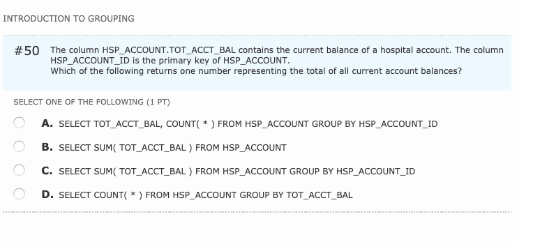 Solved INTRODUCTION TO GROUPING #49 In the context of the | Chegg.com