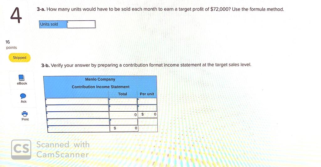 Solved Problem 4-22 Break-Even and Target Profit Analysis; | Chegg.com Solved Problem 4-22 Break-Even and Target Profit Analysis; | Chegg.com