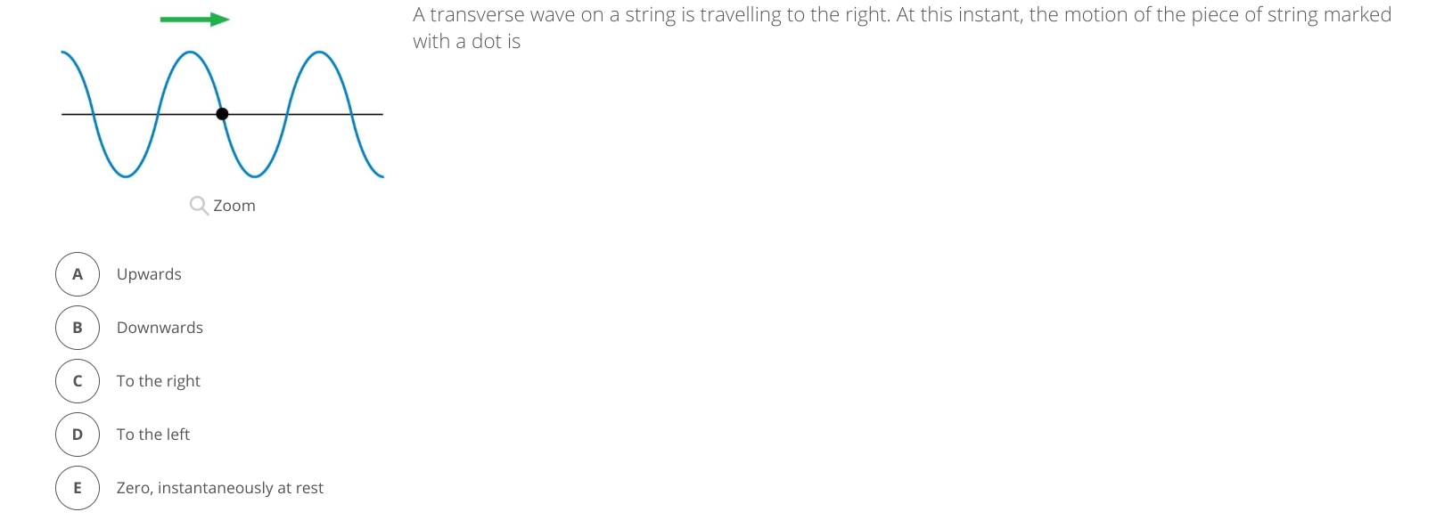 Solved A transverse wave on a string is travelling to the | Chegg.com