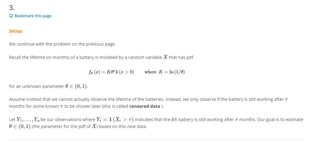 Solved w Bookmark this page Setup: We continue with the | Chegg.com