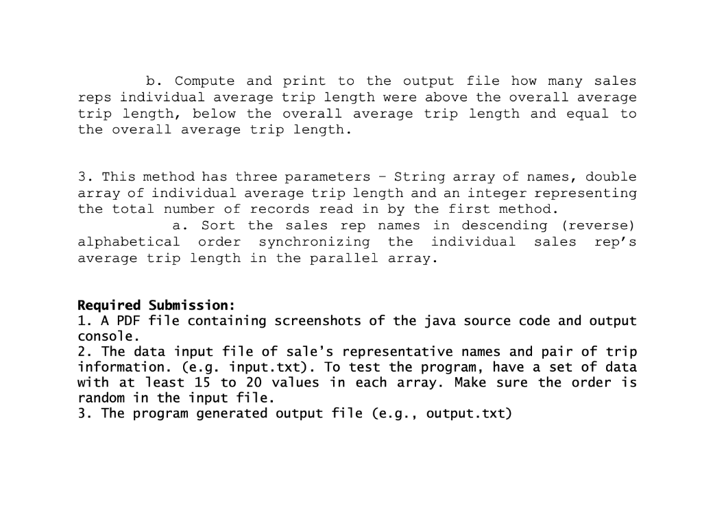 Solved Topic: Array and para7lel sort Write a complete Java | Chegg.com