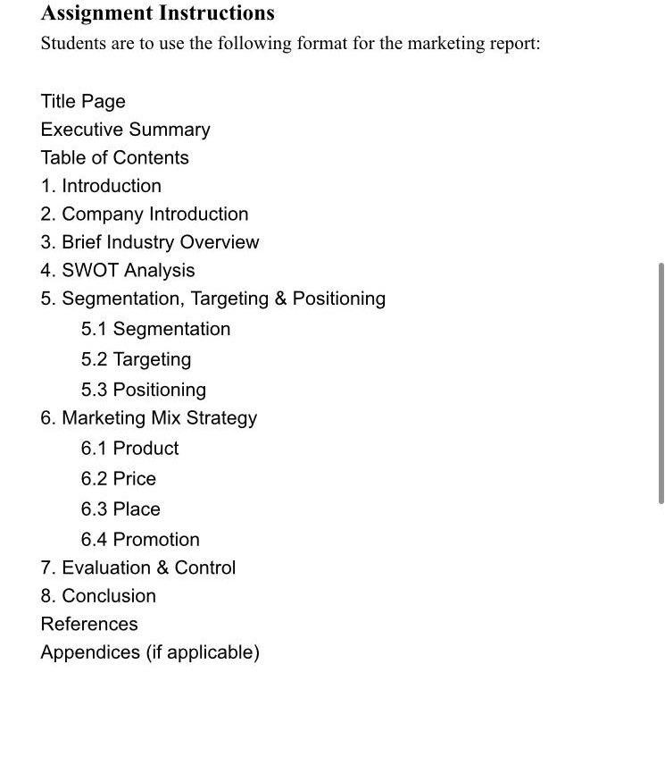 Assignment Instructions Students are to use the | Chegg.com