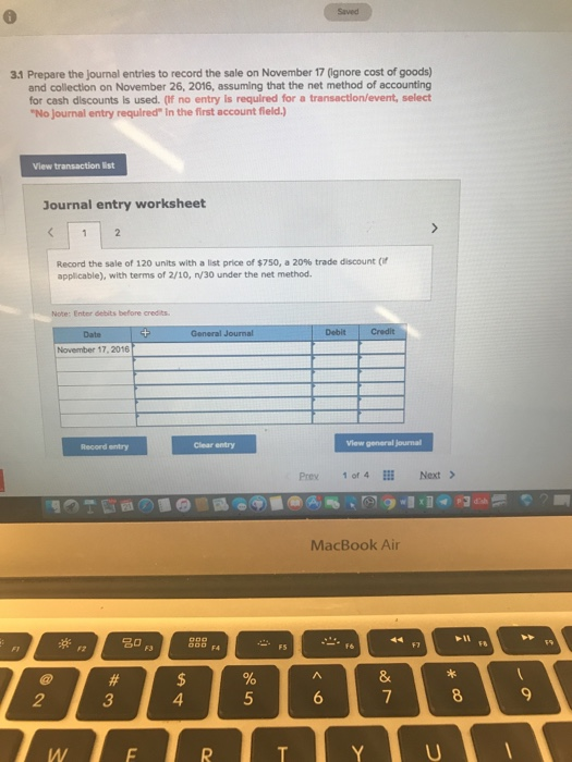 Solved 3.1 Prepare the journal entries to record the sale on | Chegg.com