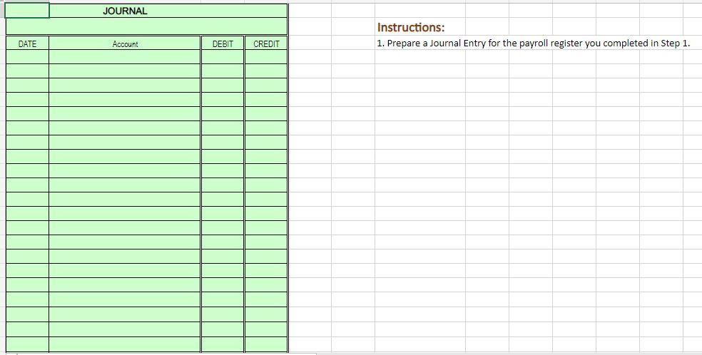 Payroll Project Instructions Name: MEID: For the | Chegg.com