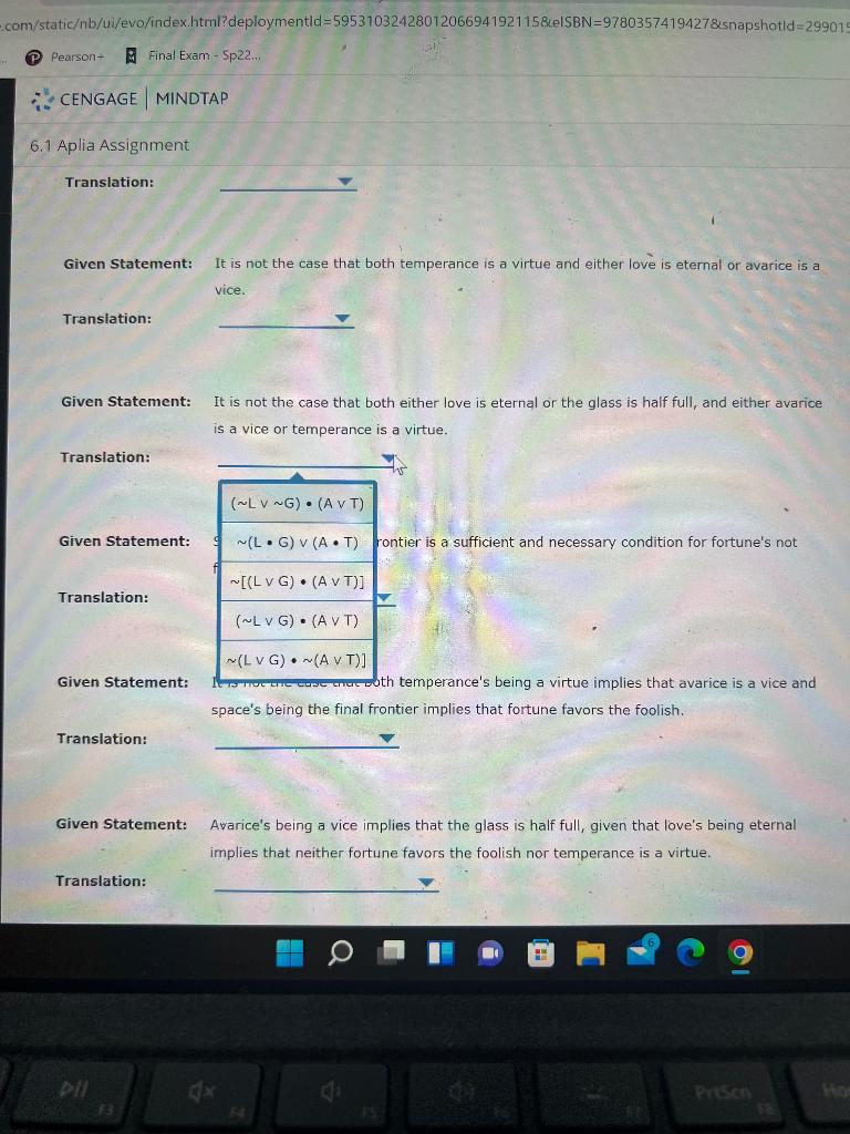 Solved Use this key to translate the following given | Chegg.com