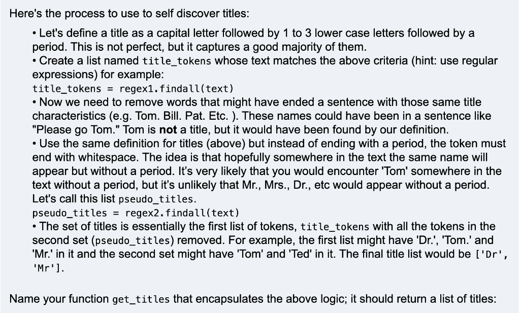 Solved Here's the process to use to self discover titles: • | Chegg.com