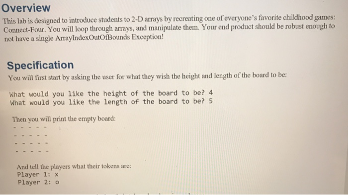 Solved Overview This lab is designed to introduce students | Chegg.com