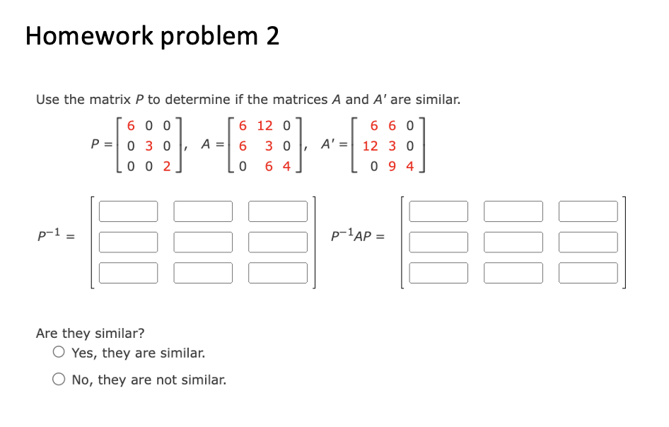 Solved Homework problem 2 Use the matrix P to determine if | Chegg.com