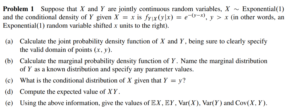 Solved Problem 1 Suppose that X and Y are jointly continuous | Chegg.com
