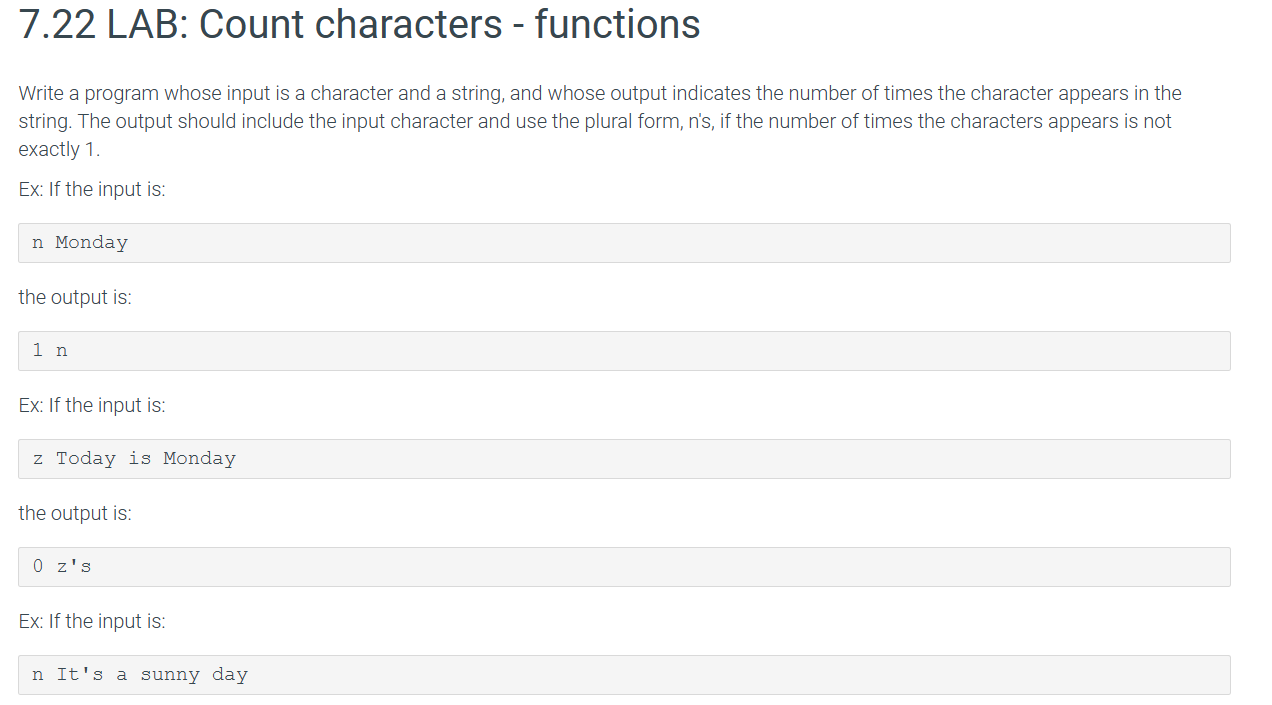 7 22 Lab Count Characters Functions Write A