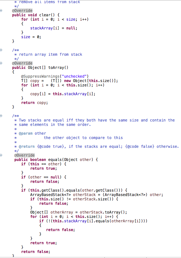 Solved Public Class Arraybasedstack Implements Stackadt 5595