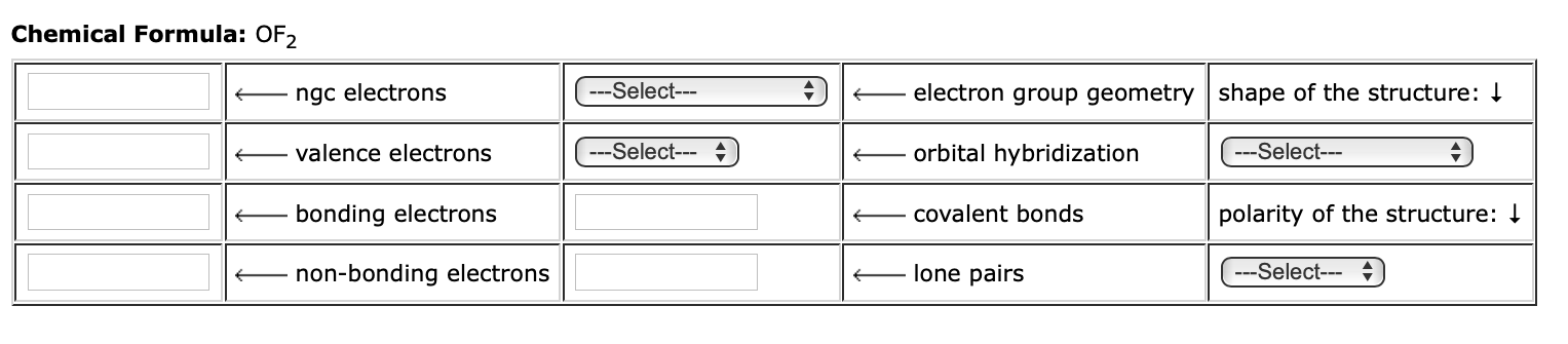 Solved Chemical Formula: CH2Cl2 ngc electrons ---Select--- | Chegg.com