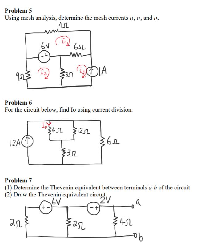 Solved Problem 5 Using Mesh Analysis Determine The Mesh 6663
