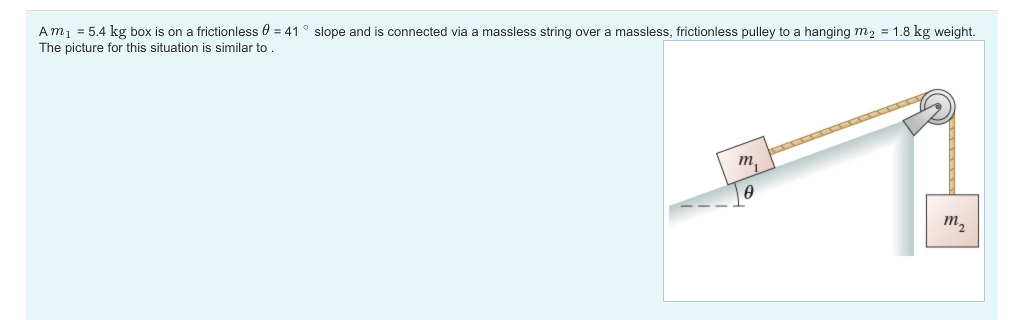 Solved Part C What is the tension in the string once the box | Chegg.com