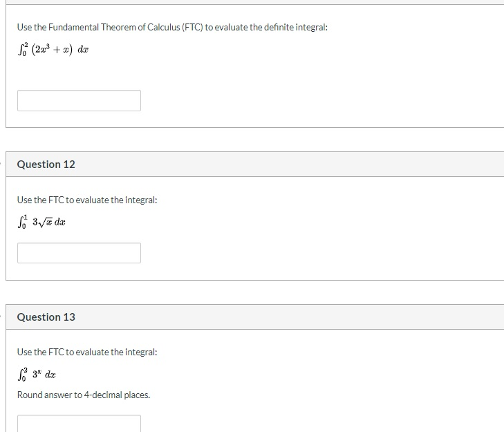 Solved Use the Fundamental Theorem of Calculus (FTC) to | Chegg.com