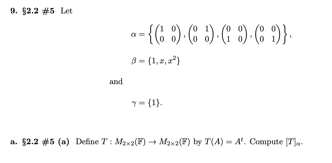 Solved 9. §2.2 \#5 Let | Chegg.com