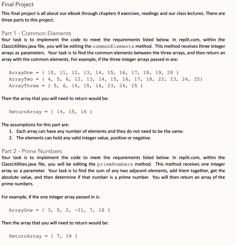Solved Final Project This final project is all about our | Chegg.com