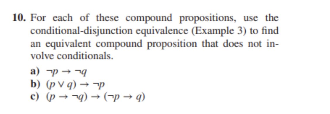 Solved 10 For Each Of These Compound Propositions Use The