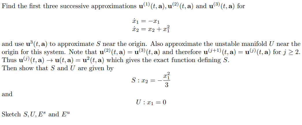 Solved Find the first three successive approximations | Chegg.com