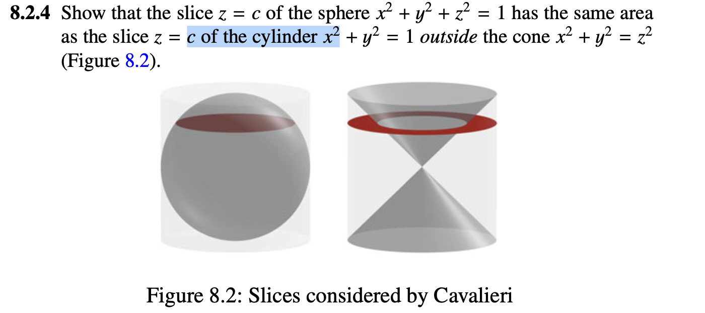 Solved .2.4 Show that the slice z=c of the sphere x2+y2+z2=1 | Chegg.com